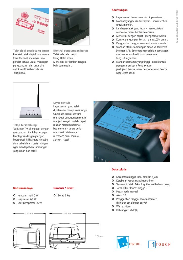 Mesin Cetak Materai (Frama Tax Meter)