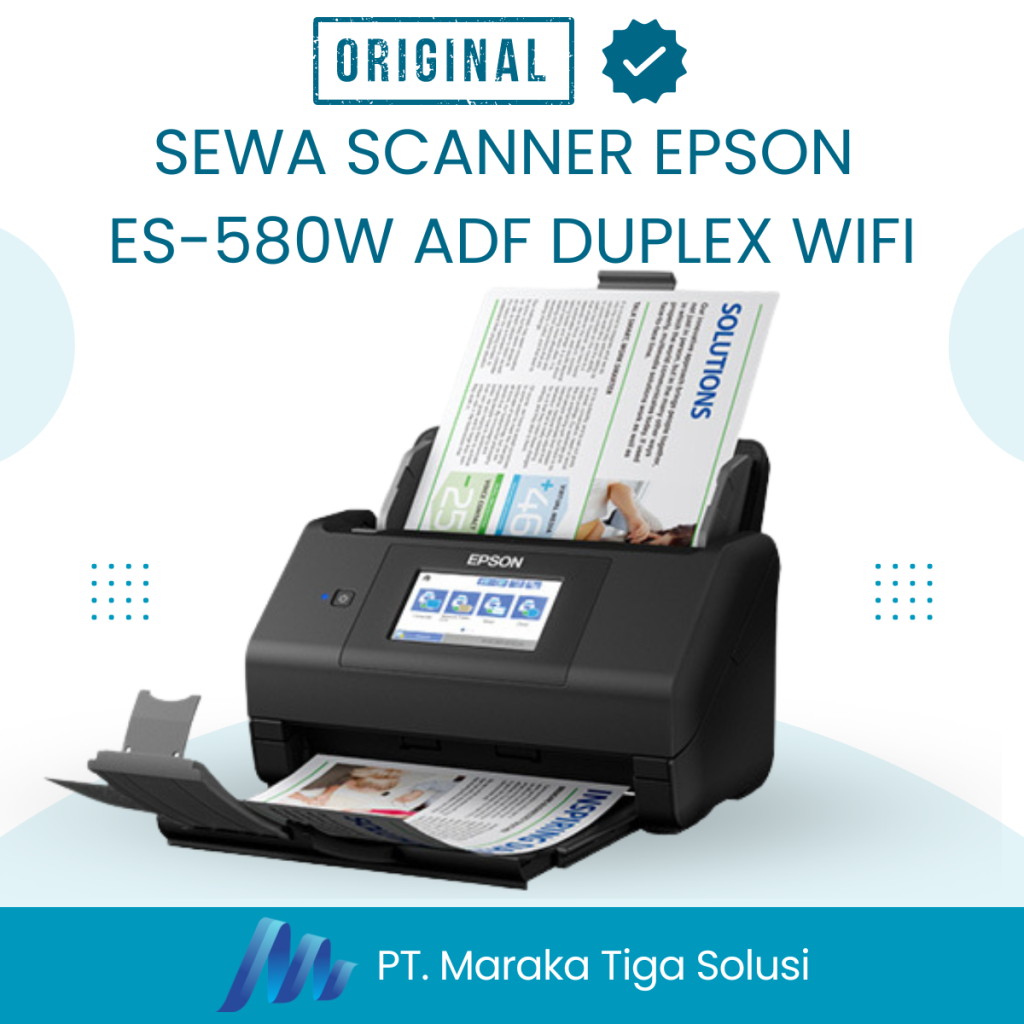 Sewa Scanner Epson ES-580W ADF Duplex WIFI
